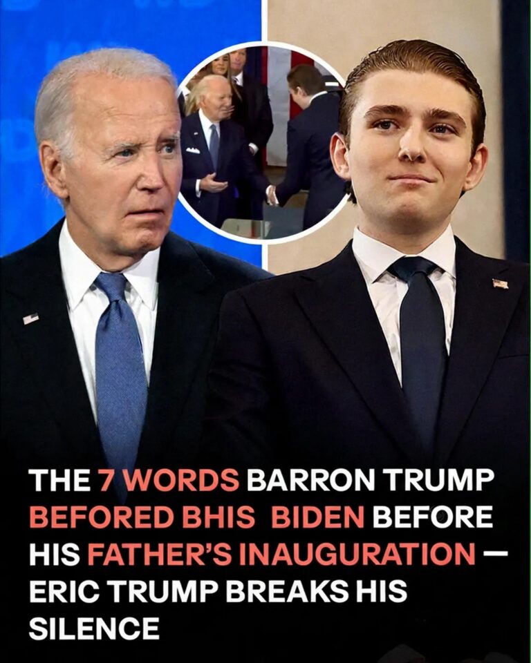The Moment Barron Trump Spoke to Joe Biden at the 2025 Inauguration ...
